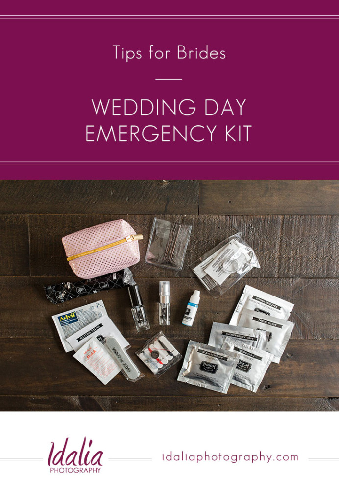 The Wedding Day Emergency Kit | Tips for Brides