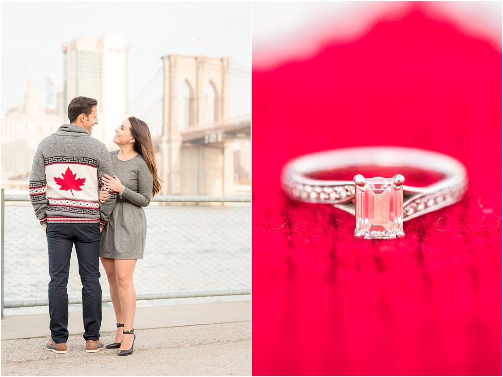 Brooklyn Bridge DUMBO Engagement Photos