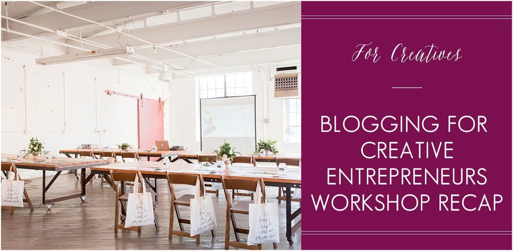 Blogging Workshop | #BFCEworkshop Recap | The Art Factory