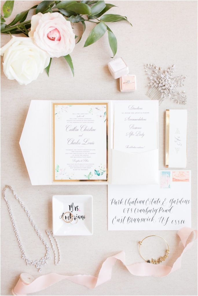 5 Tips for a Beautiful Wedding Invitation Flat Lay | NJ Wedding ...