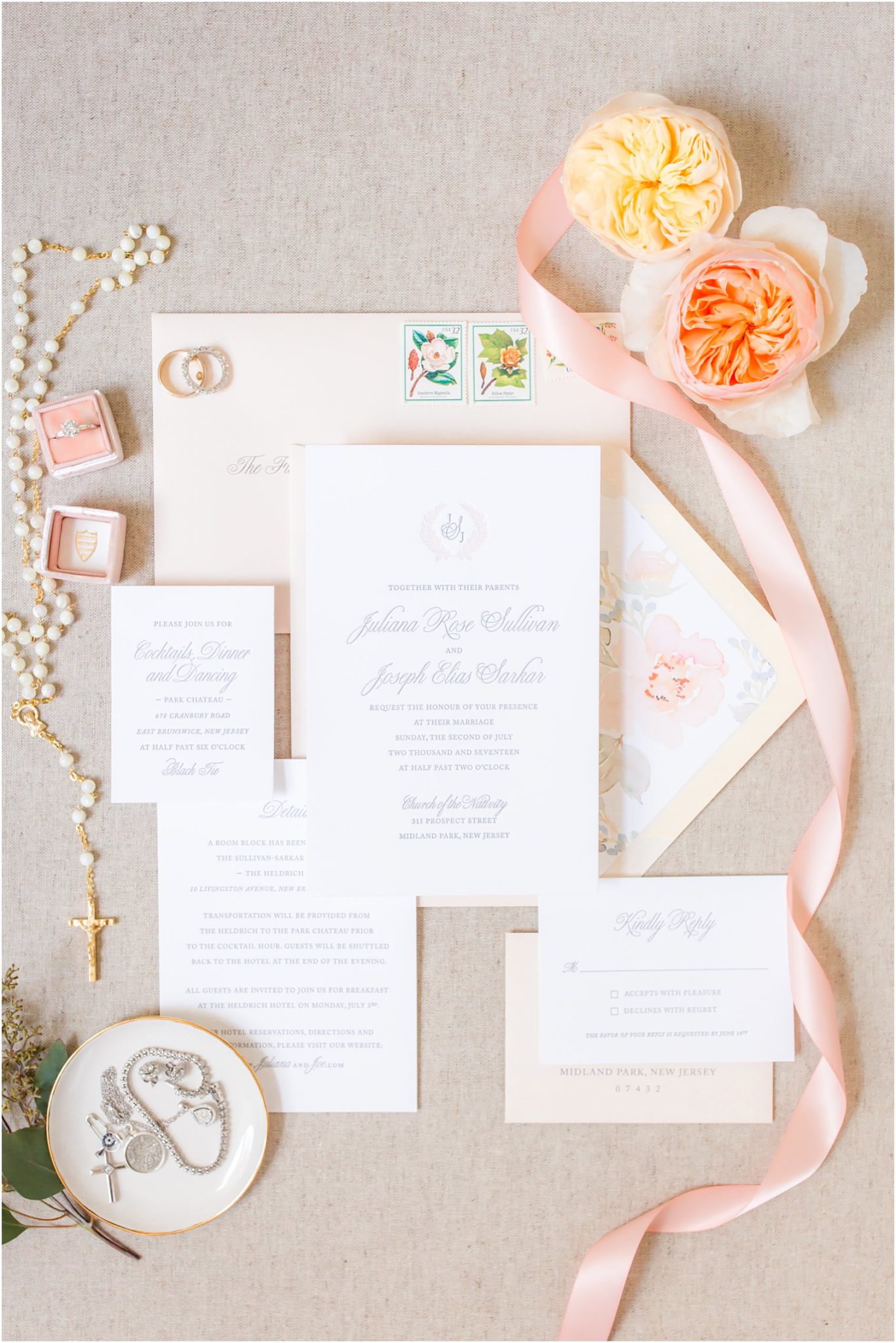 5 Tips for a Beautiful Wedding Invitation Flat Lay - NJ Wedding ...