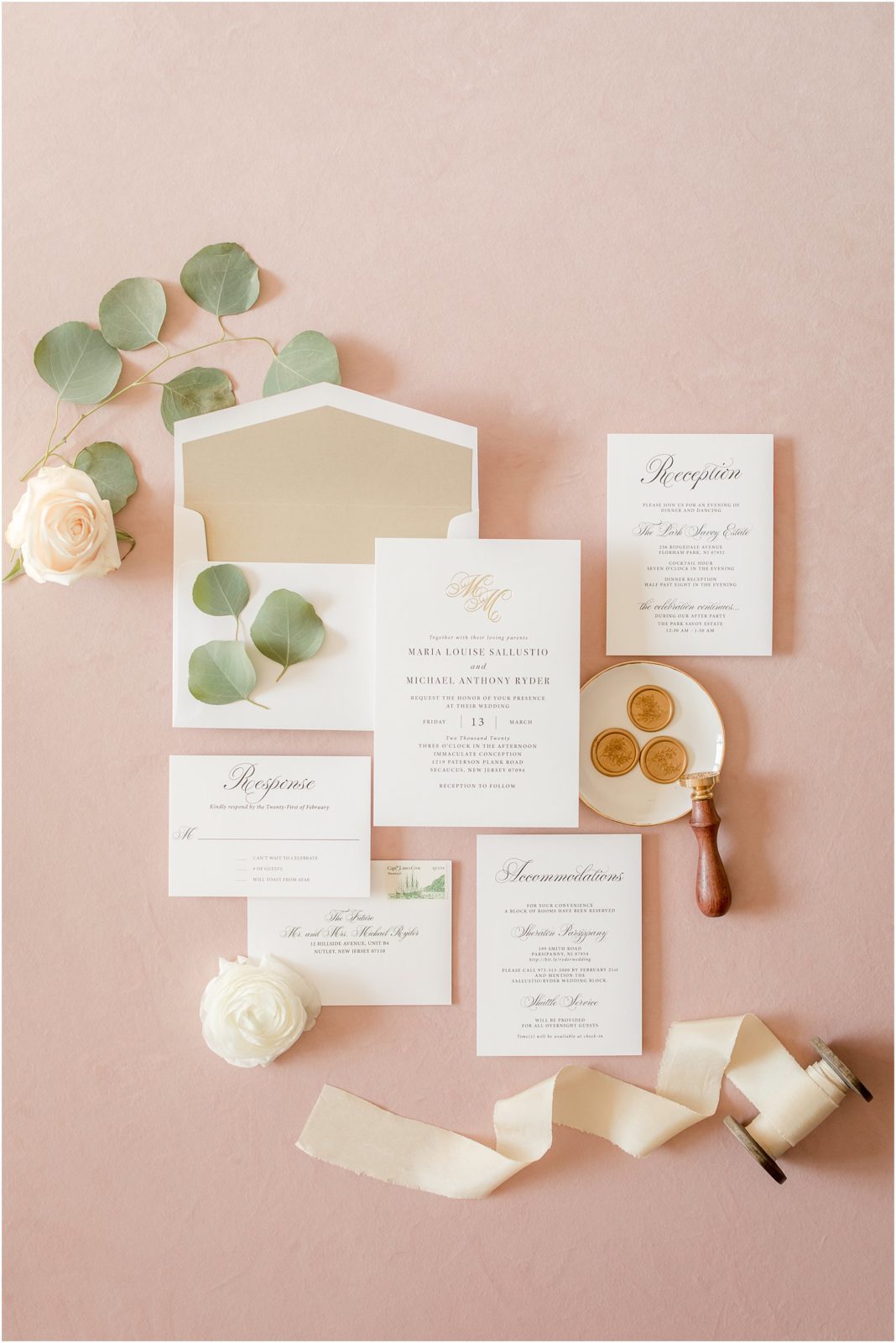5 Tips for a Beautiful Wedding Invitation Flat Lay - NJ Wedding ...