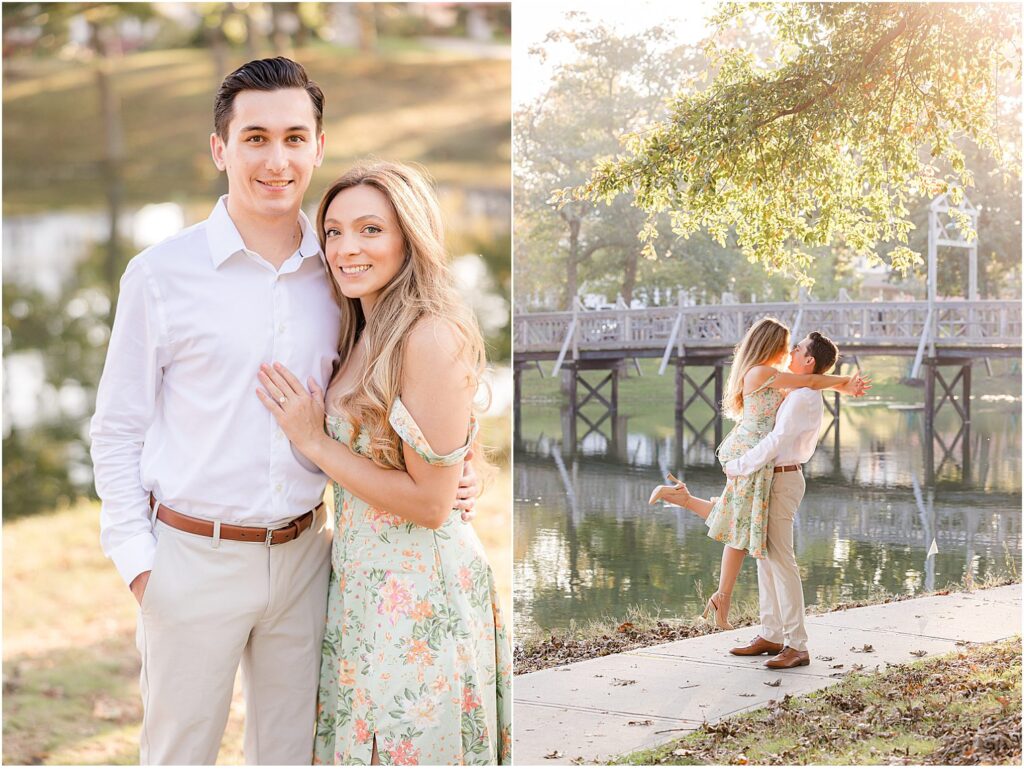 Autumn Day Spring Lake Engagement Session