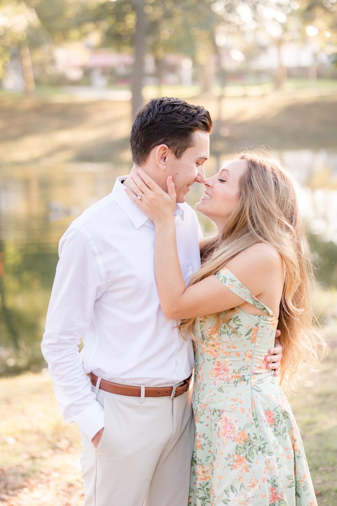 Autumn Day Spring Lake Engagement Session